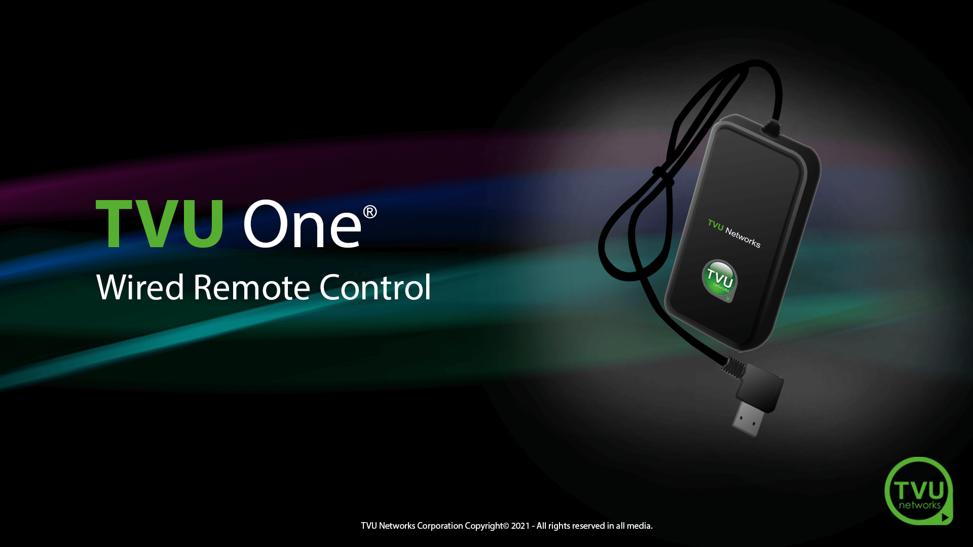 How to use the Wired Remote Control device with the TVU One transmitter